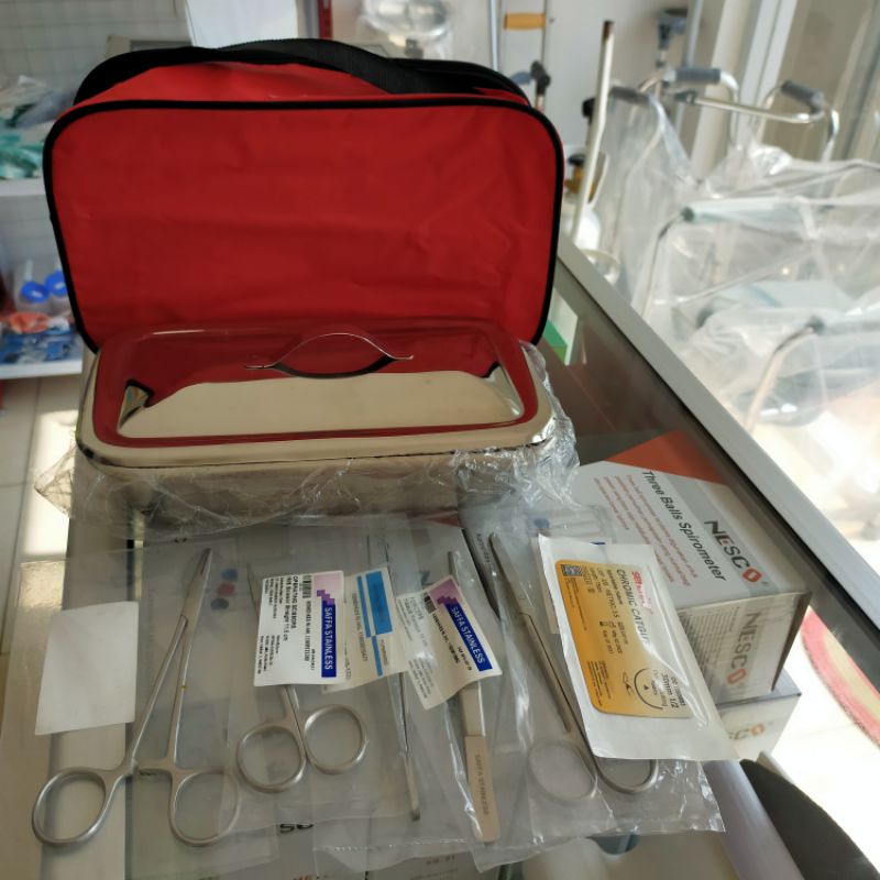 Jual Alat Jahit luka | Hecting set | instrumen | Shopee Indonesia