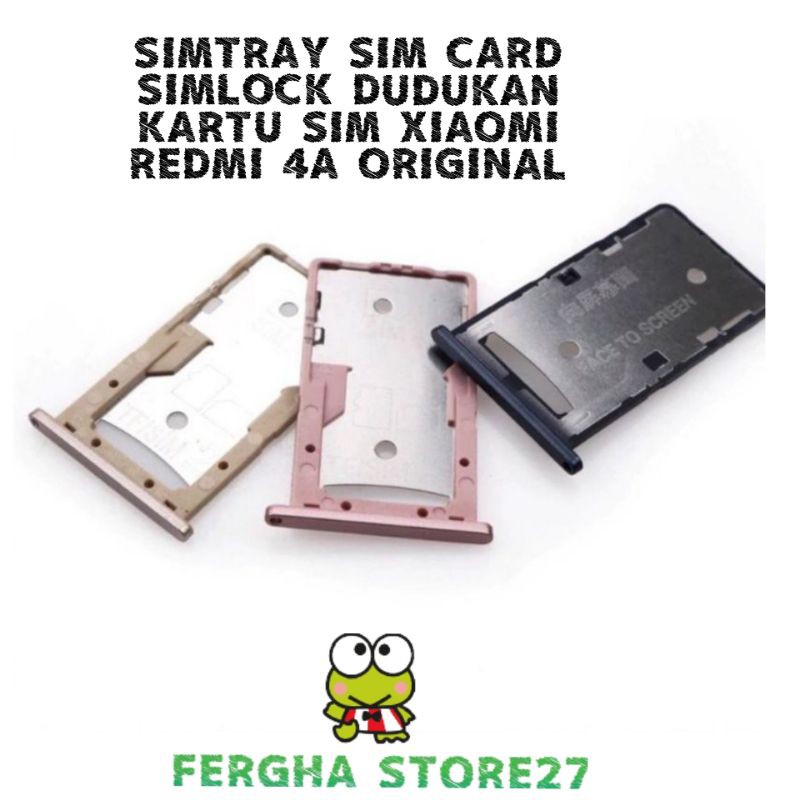 Jual SIMTRAY SIM CARD SIMLOCK DUDUKAN KARTU SIM XIAOMI REDMI 4A ...