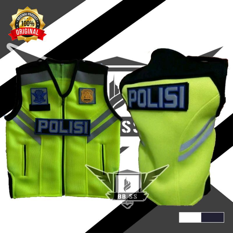 Jual Rompi Polisi Lantas Hijau Doublemesh Tebal Premium Murah ...