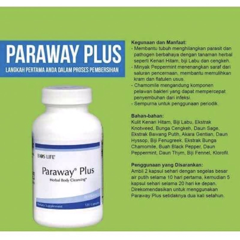 Jual UNICITY PARAWAY PLUS Penghilang Parasit (SELALU READY) | Shopee ...