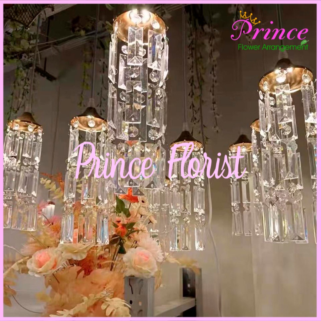 Jual Lampu Gantung Rumbai Akrilik 1 Set Isi 10 Lampu Dekor ubur ubur ...