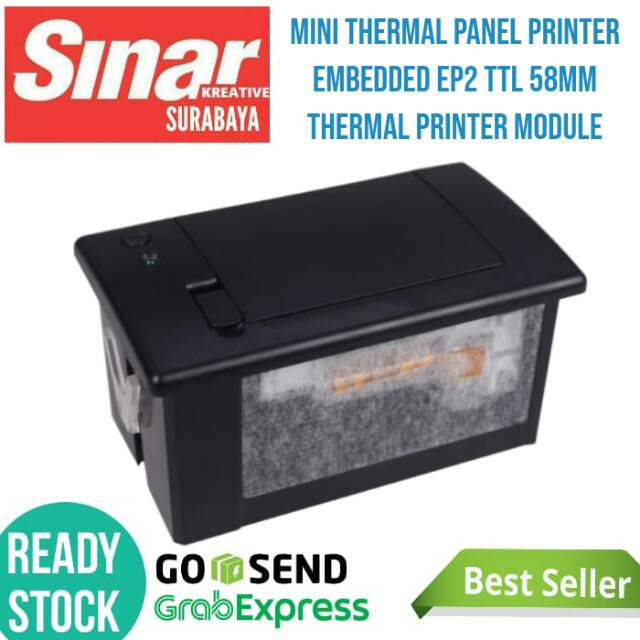 Jual MINI THERMAL PANEL PRINTER EMBEDDED 58mm MODULE EP2 TTL - BLACK ...