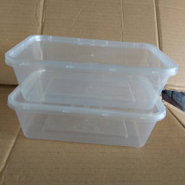 Jual Thinwall 750 ml | kotak plastik bening | kotak makan | Shopee ...