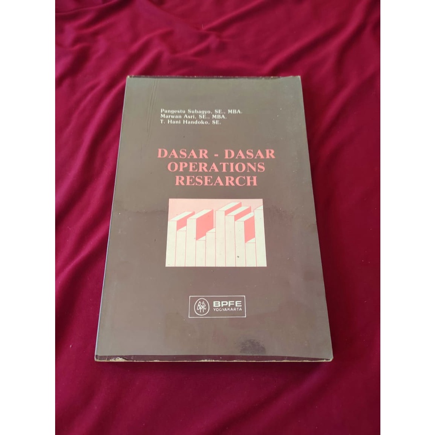 Jual Original - Dasar Dasar Operations Research - Pangestu Subagyo dkk ...