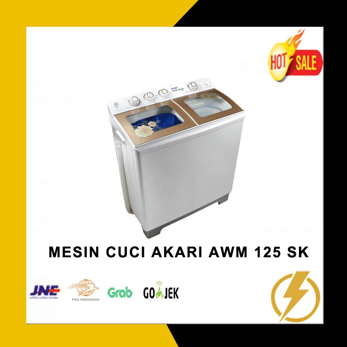 Jual MESIN CUCI DUA TABUNG AKARI 12KG - AWM 125 SK | Shopee Indonesia