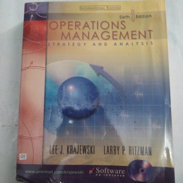 Jual BUKU OPERATIONS MANAGEMENT STRATEGY AND ANALYSIS SISXTH EDITION ...