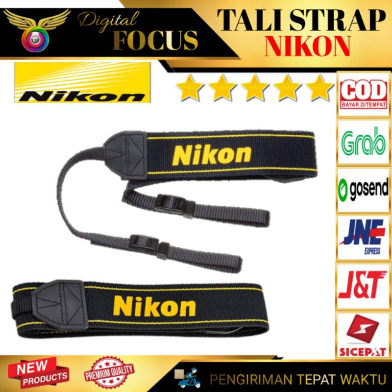 Jual Tali strap nikon/tali nikon/Neck strap nikon | Shopee Indonesia