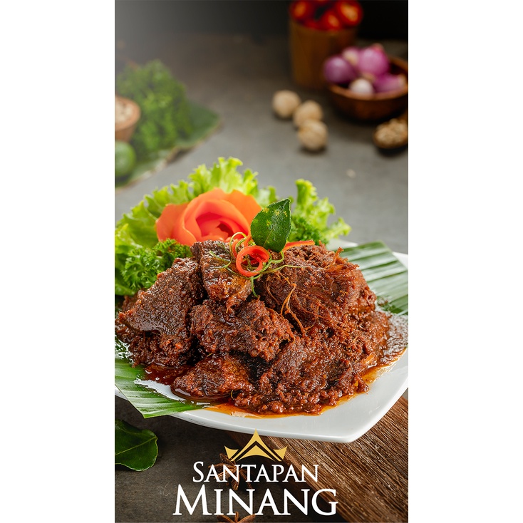 Jual Rendang Daging Sapi Asli Khas Padang 300 gr Halal - Santapan Minang | Shopee Indonesia