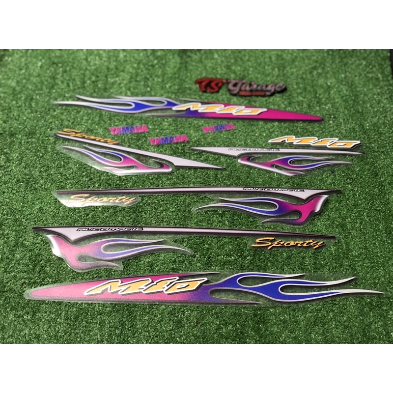 Jual striping mio api pelangi transparan semua warna | Shopee Indonesia
