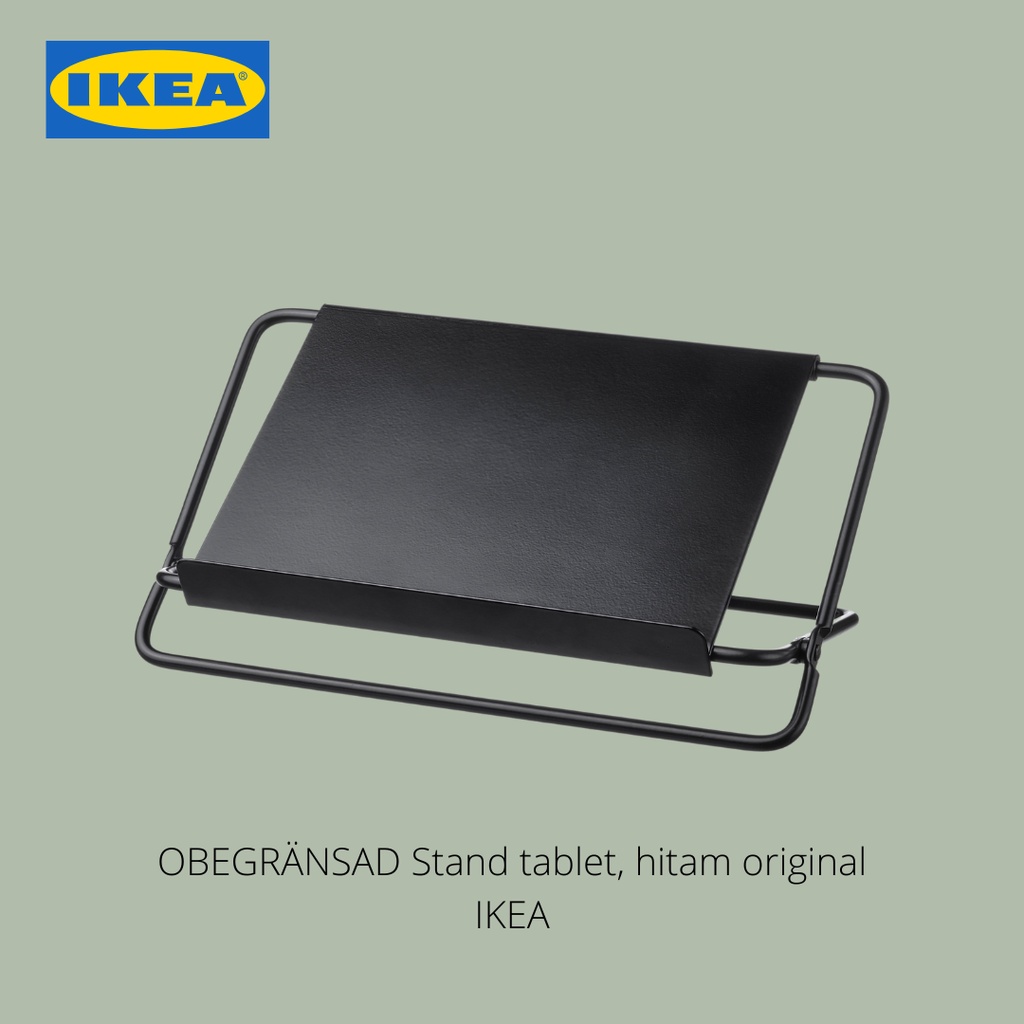 Jual OBEGRÄNSAD Stand tablet, hitam original IKEA | Shopee Indonesia