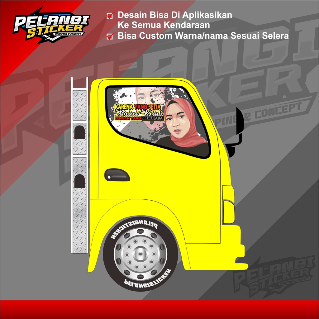 Jual Sticker Kaca Truck Oneway Kaca Samping Kanan Kiri Stiker Oneway ... Jual Sticker Kaca Truck Oneway Kaca Samping Kanan Kiri Stiker Oneway ...