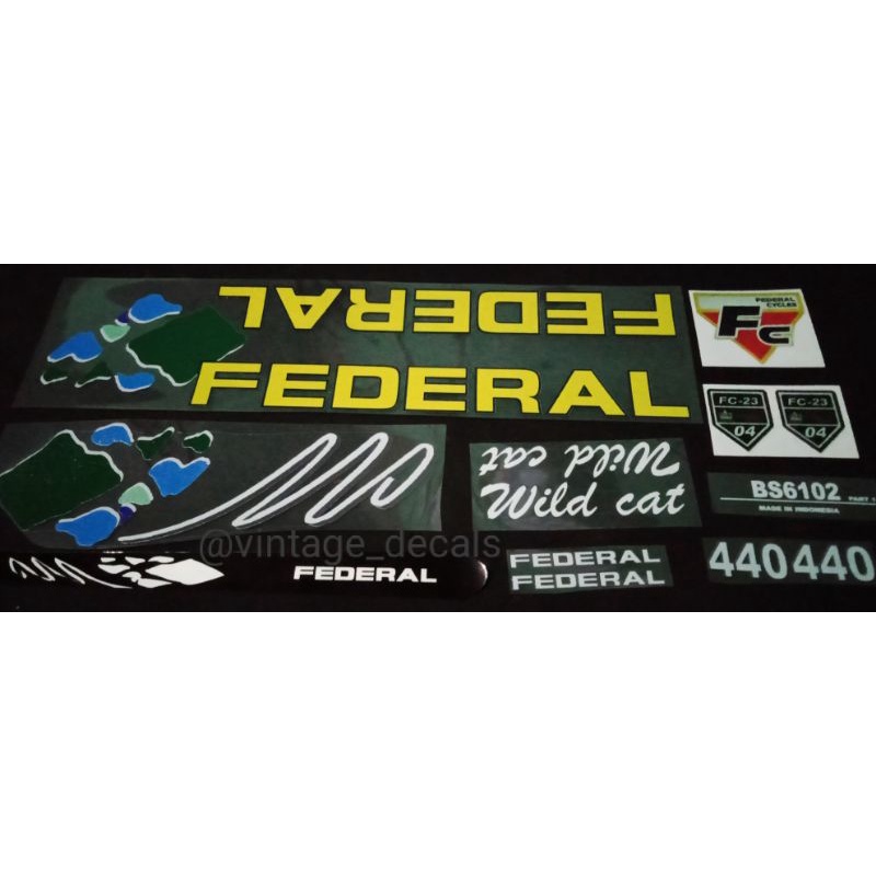Jual sticker decal federal wildcat 440 wild cat 440 | Shopee Indonesia
