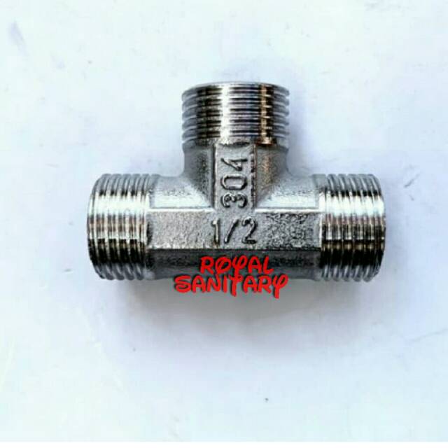 Jual Nepel Tee Drat Luar SS-Nepel T kloset Kran T Stainles 304 ukuran 1 ...