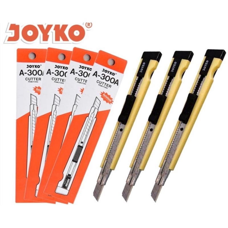 Jual cutter joyko / kater Joyko A300 autolock | Shopee Indonesia