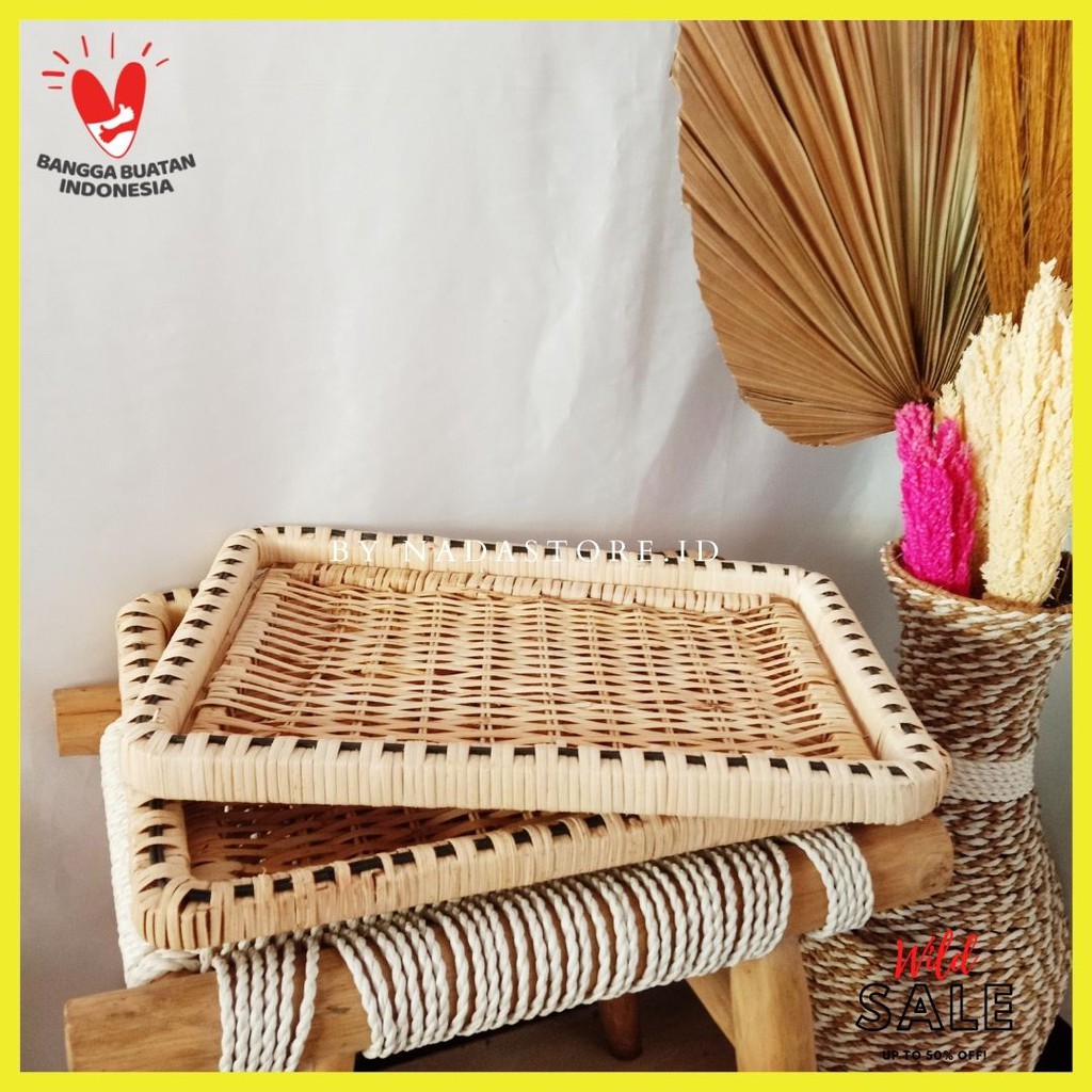 Jual Nampan / Baki / Tray Anyaman Rotan , Food Storage Platters rattan ...
