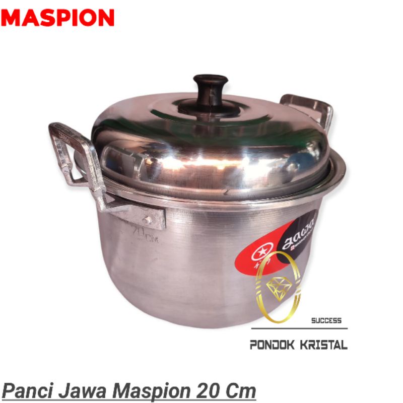 Jual Panci Jawa Alumunium Maspion 20 Cm Model Tinggi Muatan 1 kilo Nasi ...