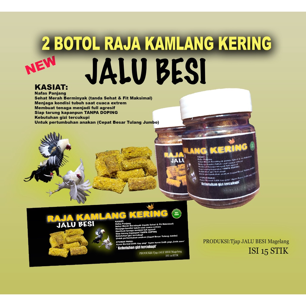 Jual KING KAMLANG JALU BESI KERING-DOPING AYAM-RAJA KAMLANG-PENGUAT TULANG AYAM-PENGUAT JALU ...