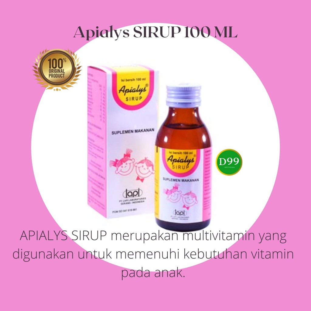 Jual APIALYS Sirup 100 ml | Shopee Indonesia