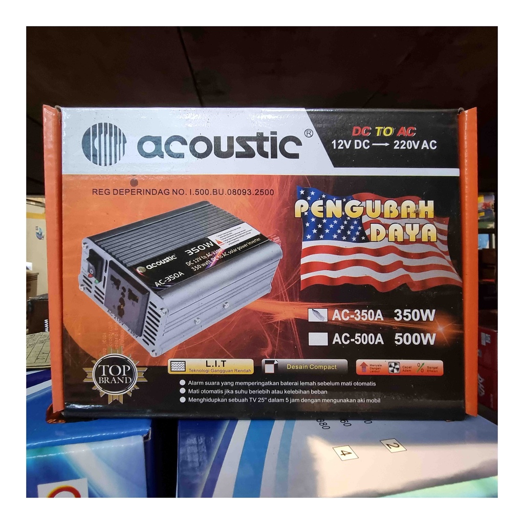 Jual Acoustic Inverter Mobil DC 12V to 220V 350 Watt | Shopee Indonesia