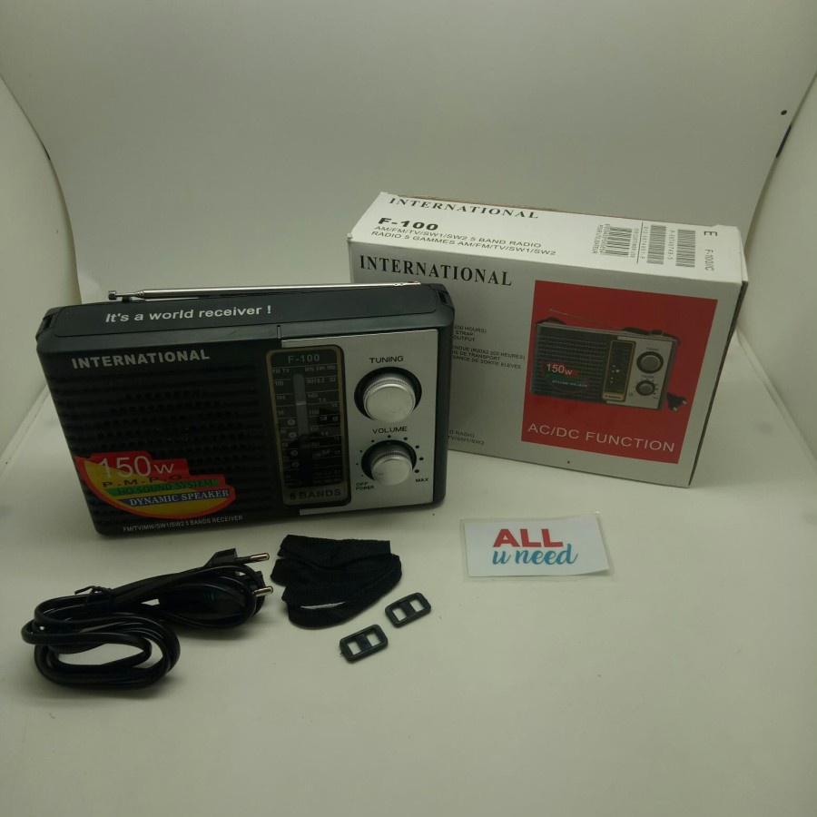 Jual Radio F-100 Portable National / Radio Classic F100 / Radio Jadul ...