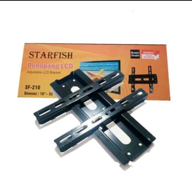 Jual BRACKET Wall BRAKET Dinding TV LCD LED Monitor 10'" - 32" STARFISH ...