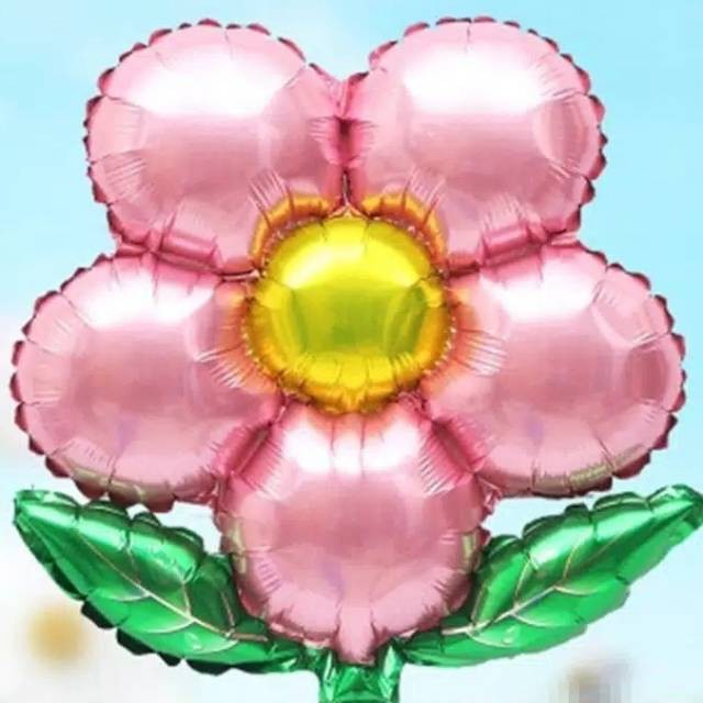 Jual BALON FOIL FLOWERS BALON FOIL BUNGA BALON BENTUK BUNGA UK -+50CM ...