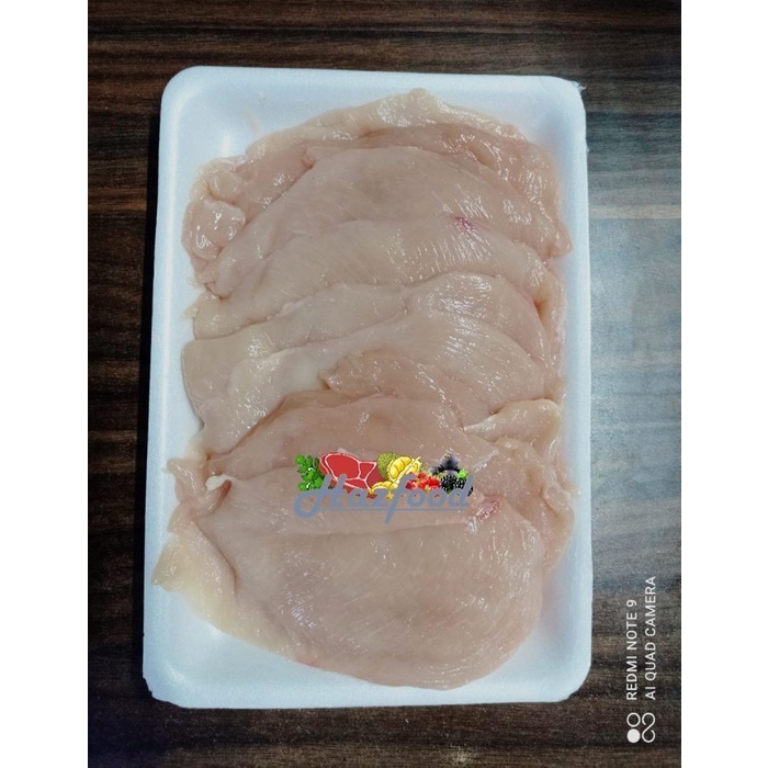 Jual Ayam Boneless Breast Slice / ayam dada tanpa tulang 500 gram ...