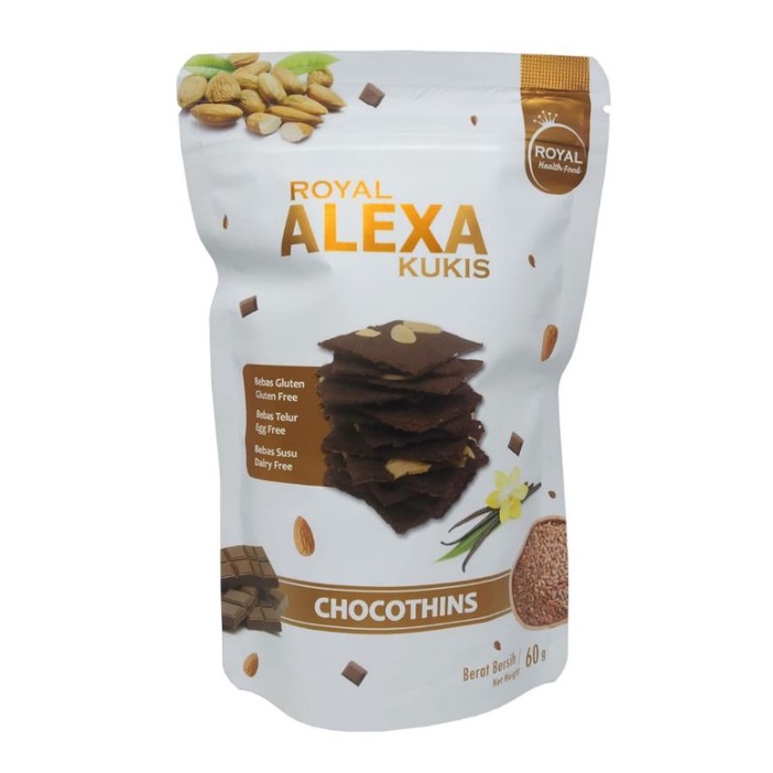 Jual KUKIS COKLAT CHOCOTHINS GLUTEN FREE |EGG FREE|MSG FREE| SNACK ...