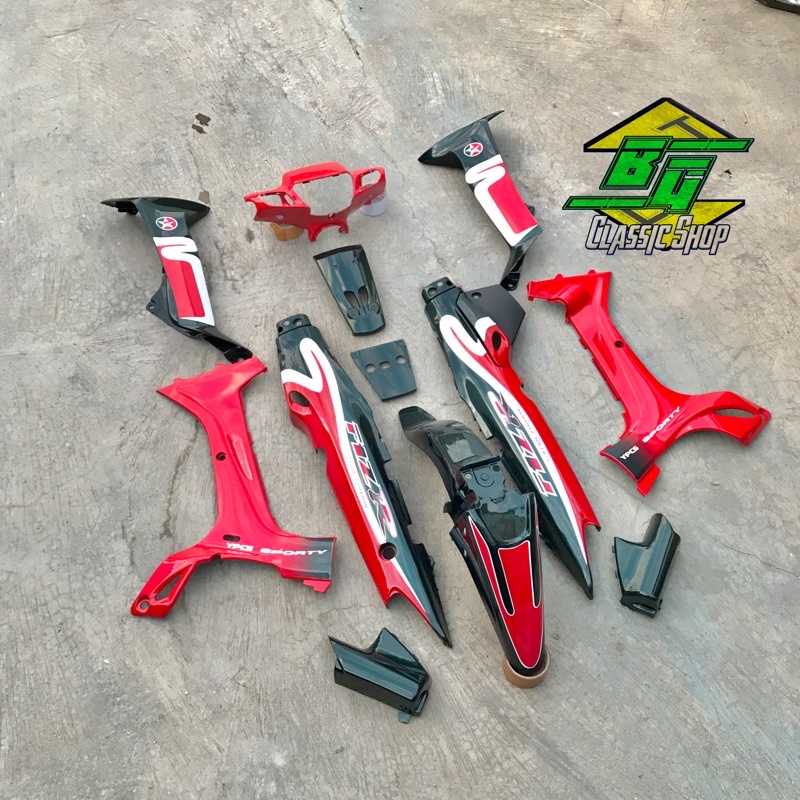 Jual paket Cover Body yamaha Fizr F1zr Caltex Hijau Merah Full Set ...