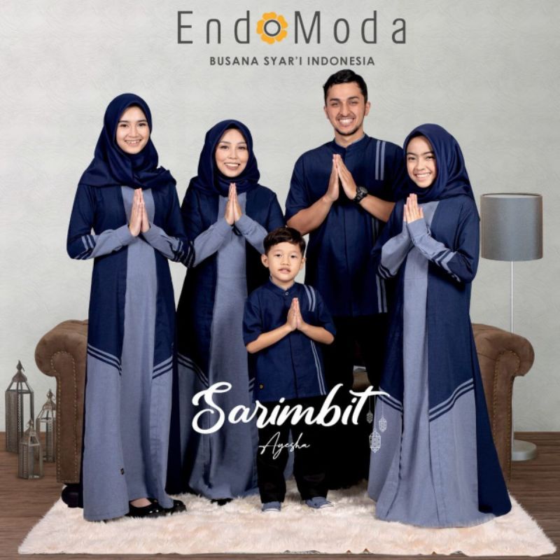 Jual SARIMBIT 2022 / ENDOMODA AYESHA NAVY | Shopee Indonesia