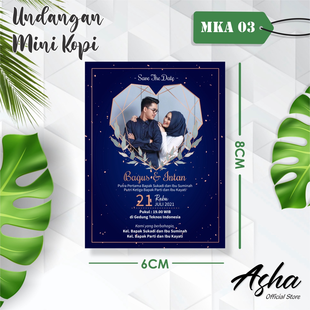 Jual UNDANGAN MINI KOPI MURAH - UNDANGAN UNIK MINIMALIS | Shopee Indonesia