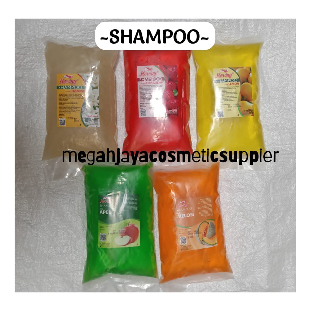 Jual 1PC HEVINY SHAMPOO REFILL 1 LITER @MJ | Shopee Indonesia
