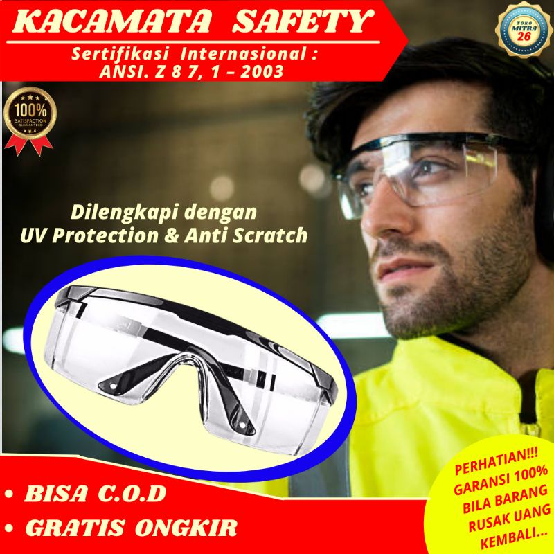 Jual Kacamata Las Bening Clear Vaultex | Kacamata Pelindung Safety ...