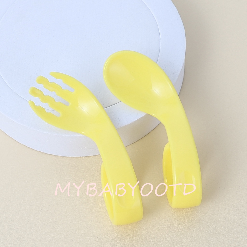 Jual SET SENDOK GAPRU ANAK balita Model melengkung Terbaru | alat makan ...