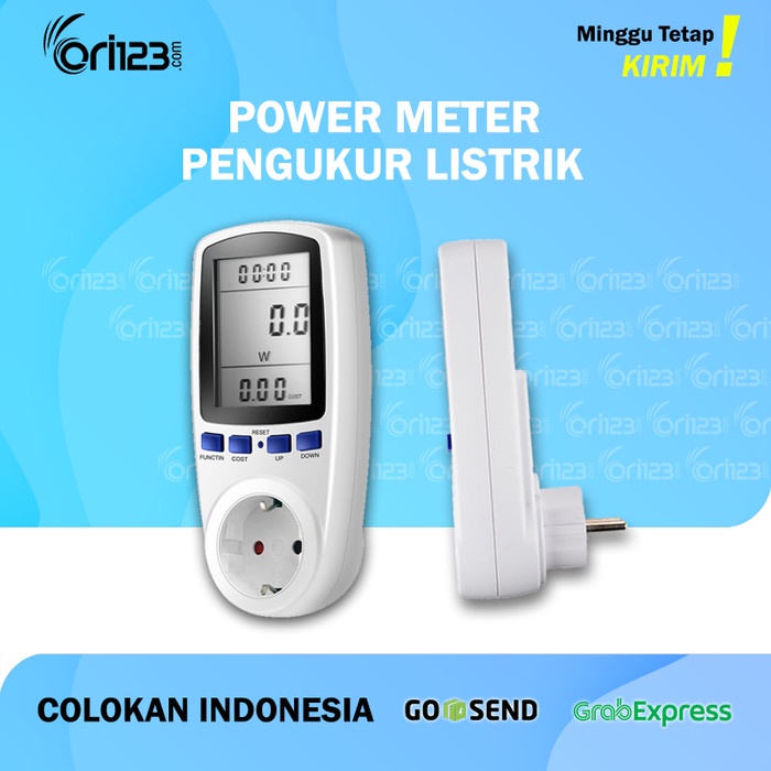 Jual Stop Kontak Pengukur Listrik Kwh digital Power Meter Volt Ampere ...