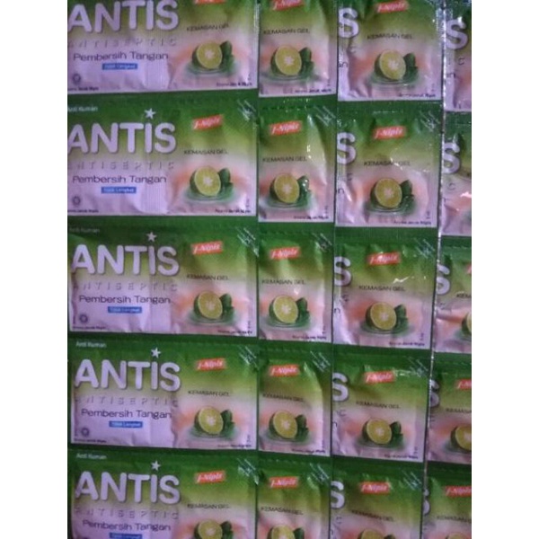 Jual Antis Gel sachet jeruk nipis 5ml 1renteng (24 sachet @5ml ...