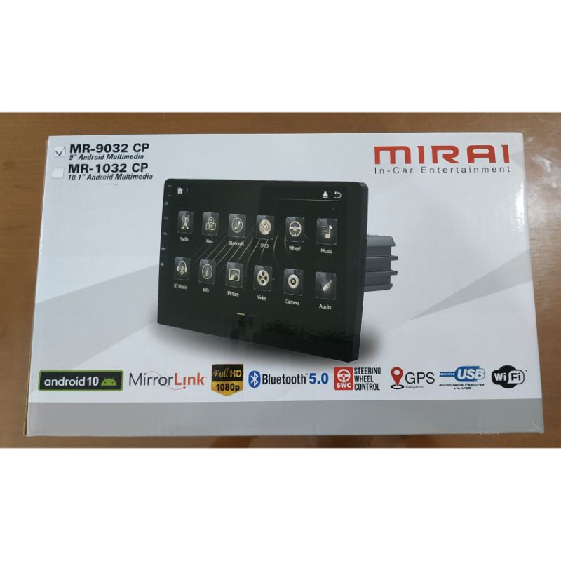 Jual Headunit android 9 inch mirai mr 9032 cp non frame | Shopee Indonesia