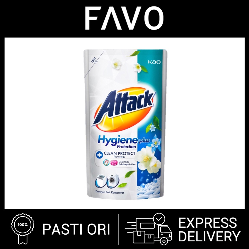 Jual Deterjen - Attack Hygiene Plus Protection Liquid Pouch - 750 mL ...