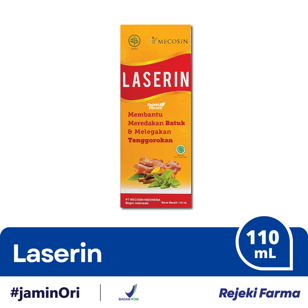 Jual Laserin 110 mL Sirup - Obat Batuk & Melegakan Tenggorokan Syrup ...
