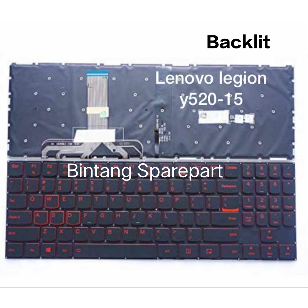 Jual Keyboard LE Legion Y520-15IKB Y720-15-IKB R720-15IKB Y530 Y730 V160420DS1 SN20M27975 ...