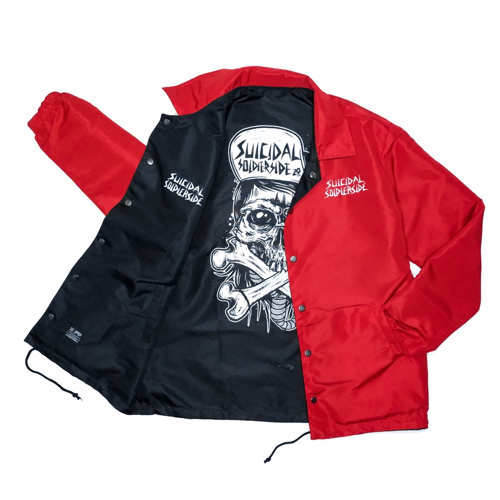 Jual Soldierside Coach Jacket Hitam 2in1 Style 29Suicidalss Merah 153 ...
