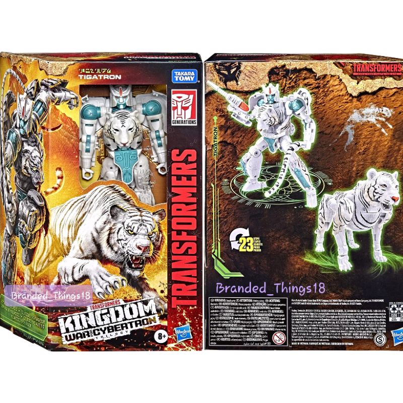 Jual Transformers Tigatron White Robot Tiger Transformer Autobot Robot ...