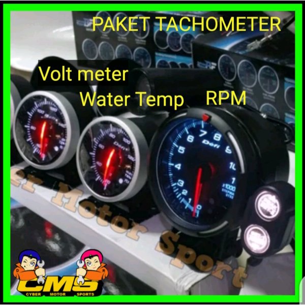 Jual Recommended Tachometer RPM universal 5 inch. shift light control ...