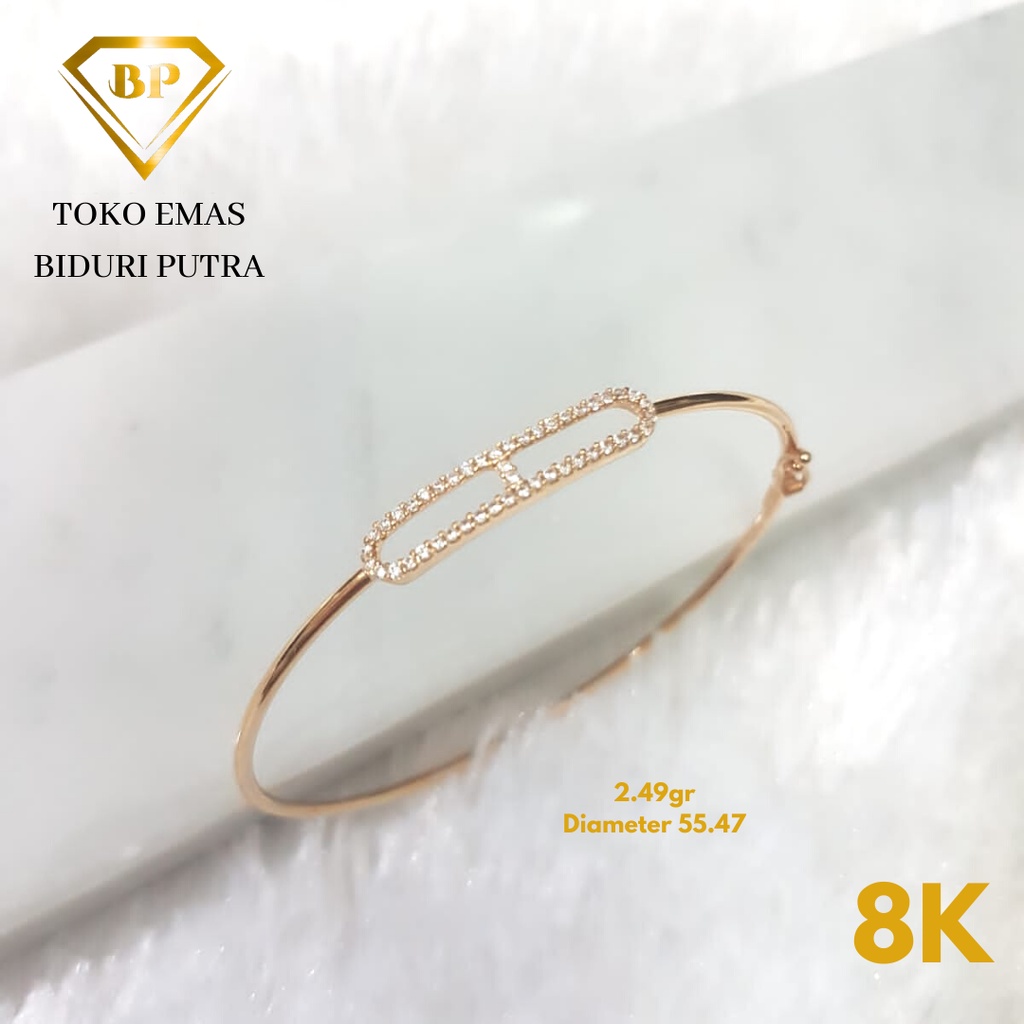 Jual Gelang Oval Elegant Christian Di*r Perhiasan Emas Asli Kadar 8k ...