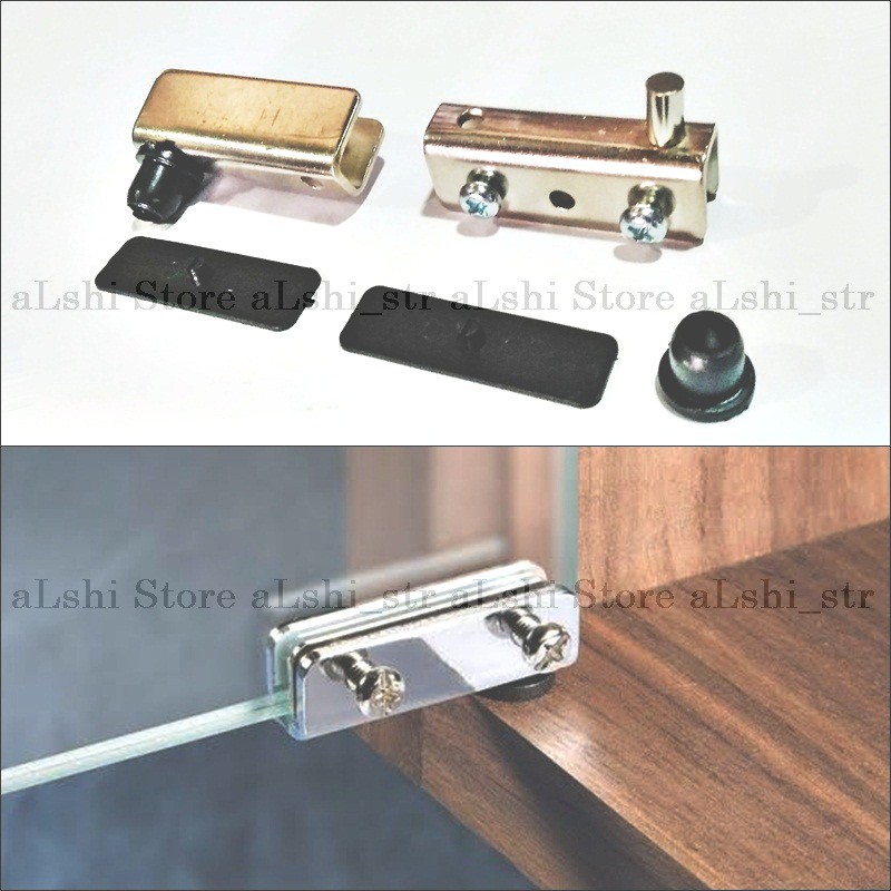 Jual Engsel Jepit Kaca Lemari Glass Pivot Hinges | Shopee Indonesia