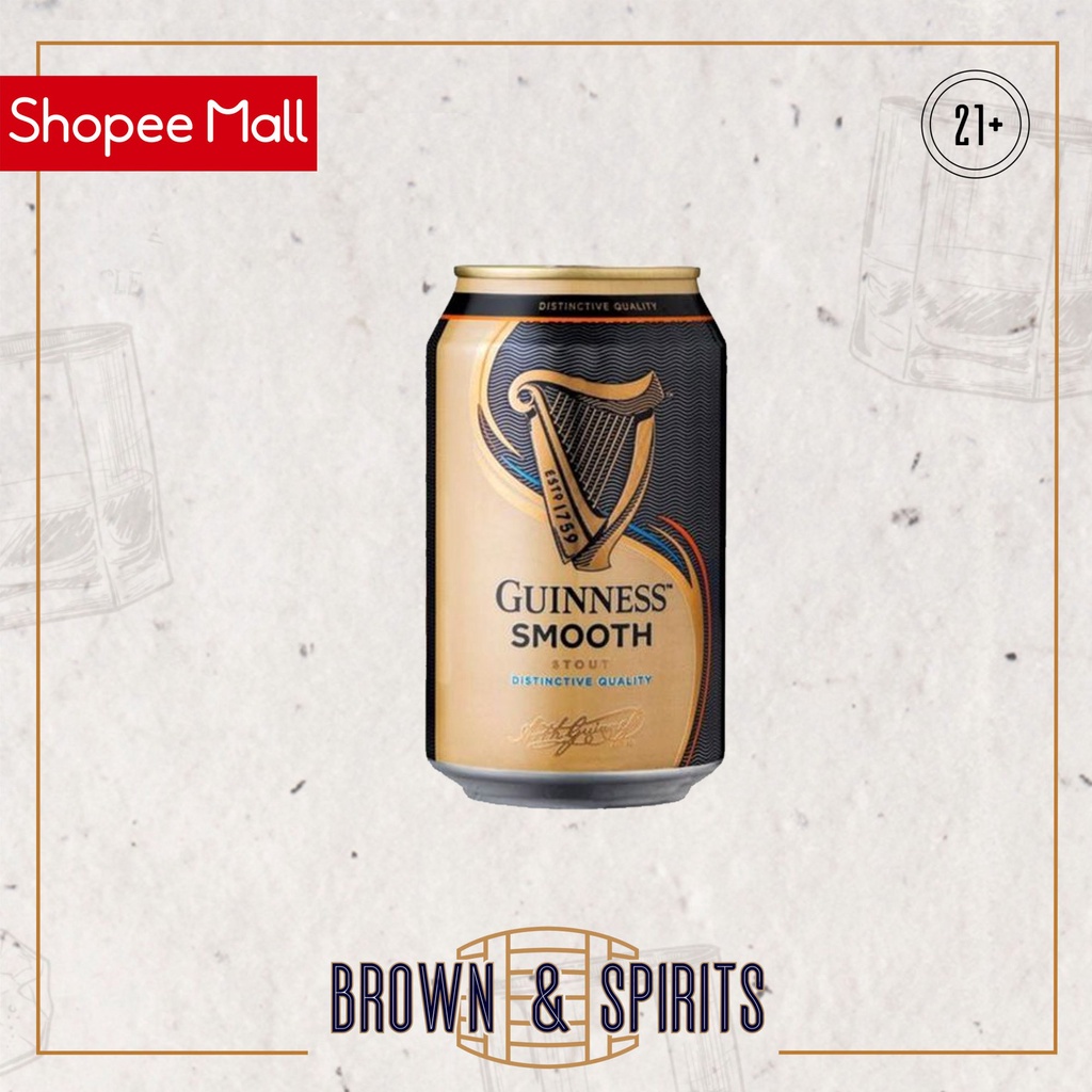 Jual Guinness Smooth Can Beer 330 ml | Shopee Indonesia