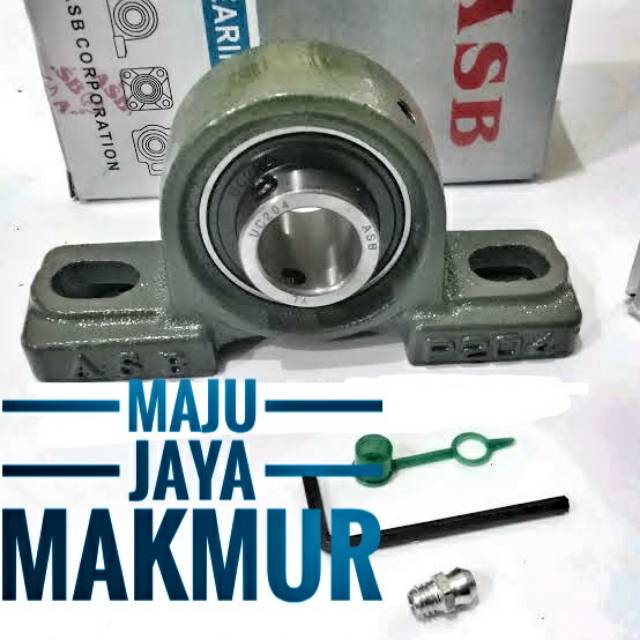 Jual Pillow block laher bearing duduk UCP 206 as 30 mm merek ASB | Shopee Indonesia