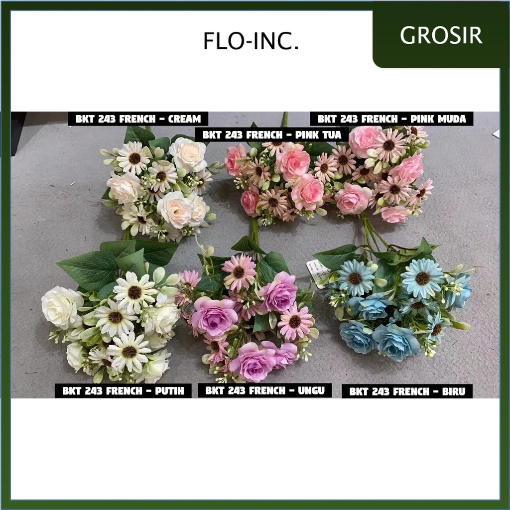 Jual FLO-INC. - Bouquet bunga BKT 243 FRENCH Artifisial Dekorasi ...
