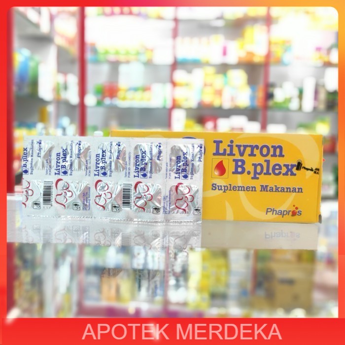 Jual livron b plex strip 10 tablet / lipron multivitamin penambah darah ...