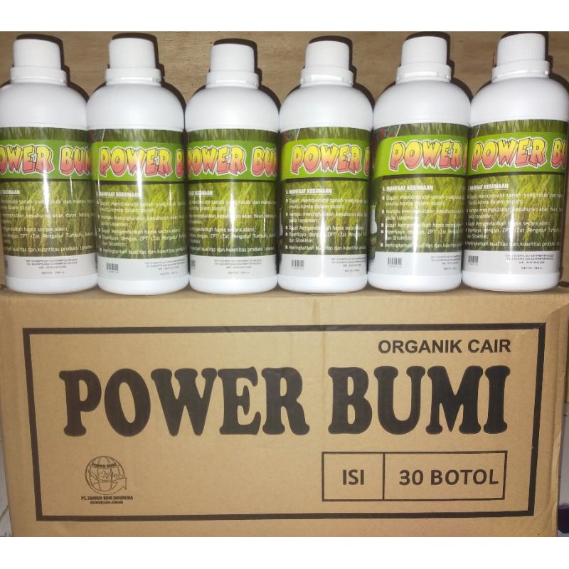 Jual PUPUK POWER BUMI KEMASAN 500 ML ISI 30 BOTOL BONUS 3 BOTOL DAN 3 ...